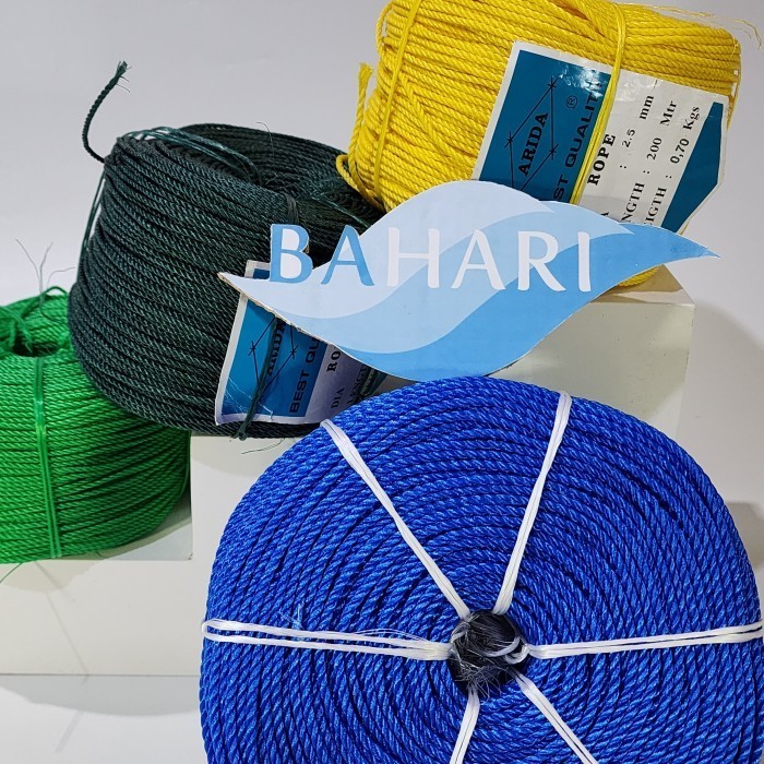 Jual Grosir Tali Tambang 2mm Murah Cap Arida - Rol Panjang 200Meter - Kuat dan Tahan Lama (Tali ...