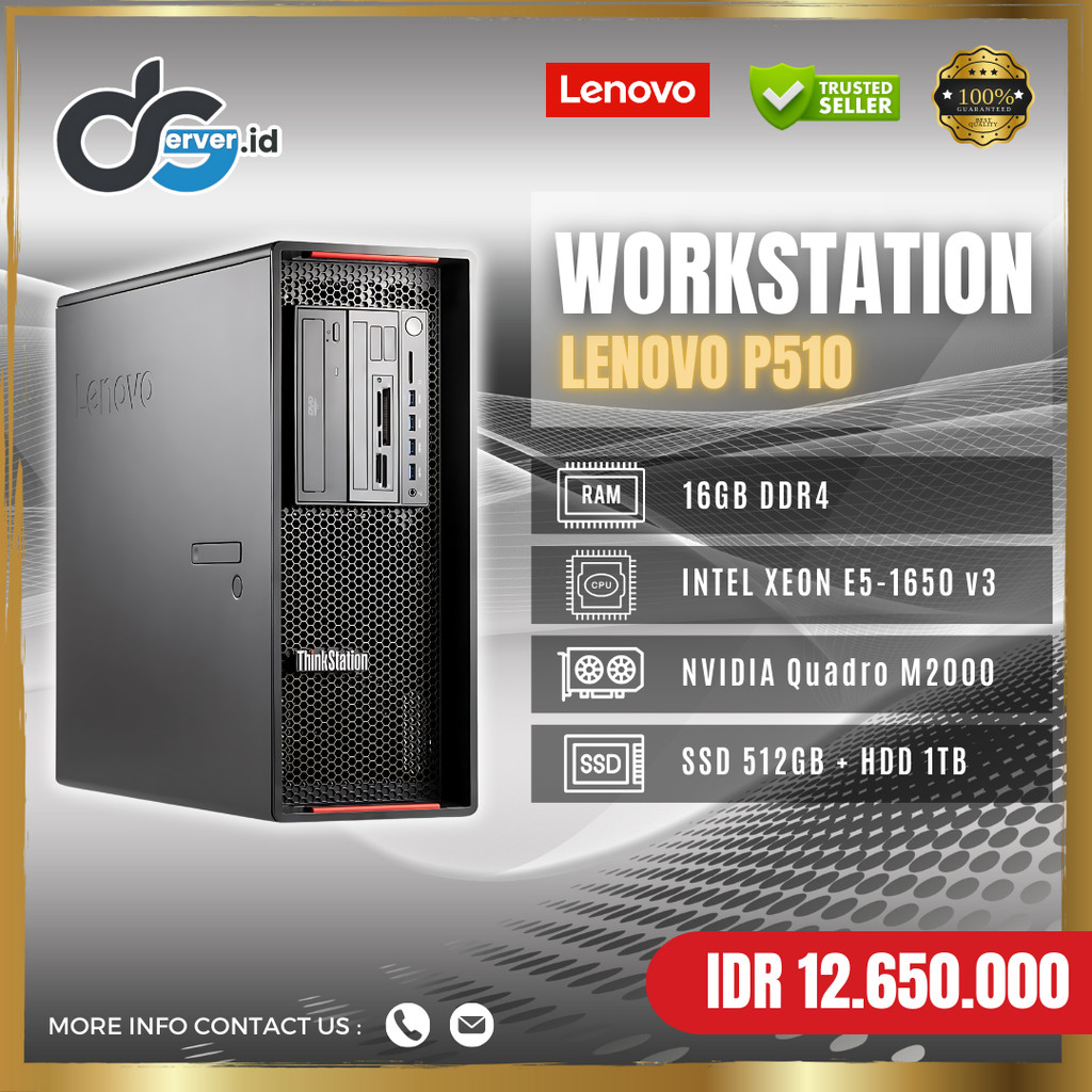 Jual Lenovo ThinkStation P510 Tower Workstation | Shopee Indonesia