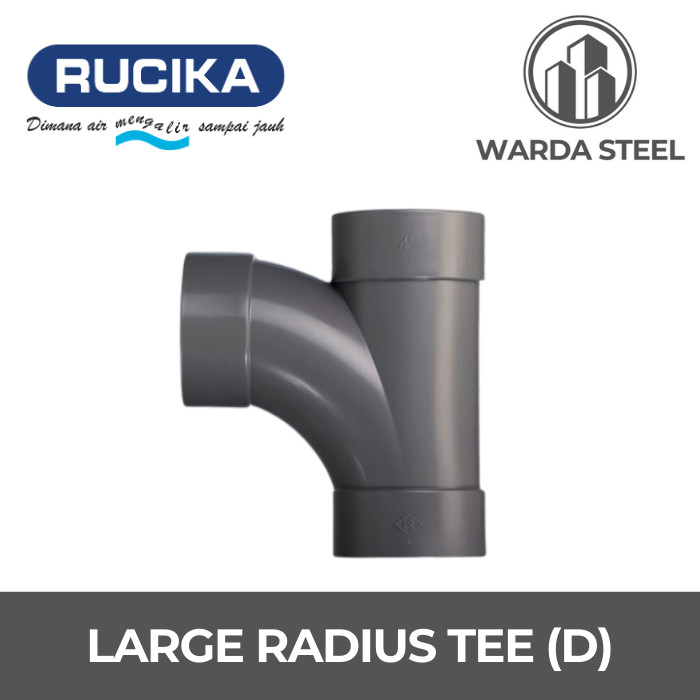 Jual Large Radius Tee Y D 2 x 2 Inch PVC RUCIKA 90 Derajat - T Te TY 2 Inch | Shopee Indonesia
