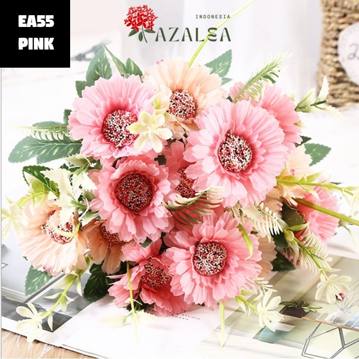 Jual AZALEA - Bouquet bunga EA55 AGRA Artifisial Dekorasi | Shopee ...