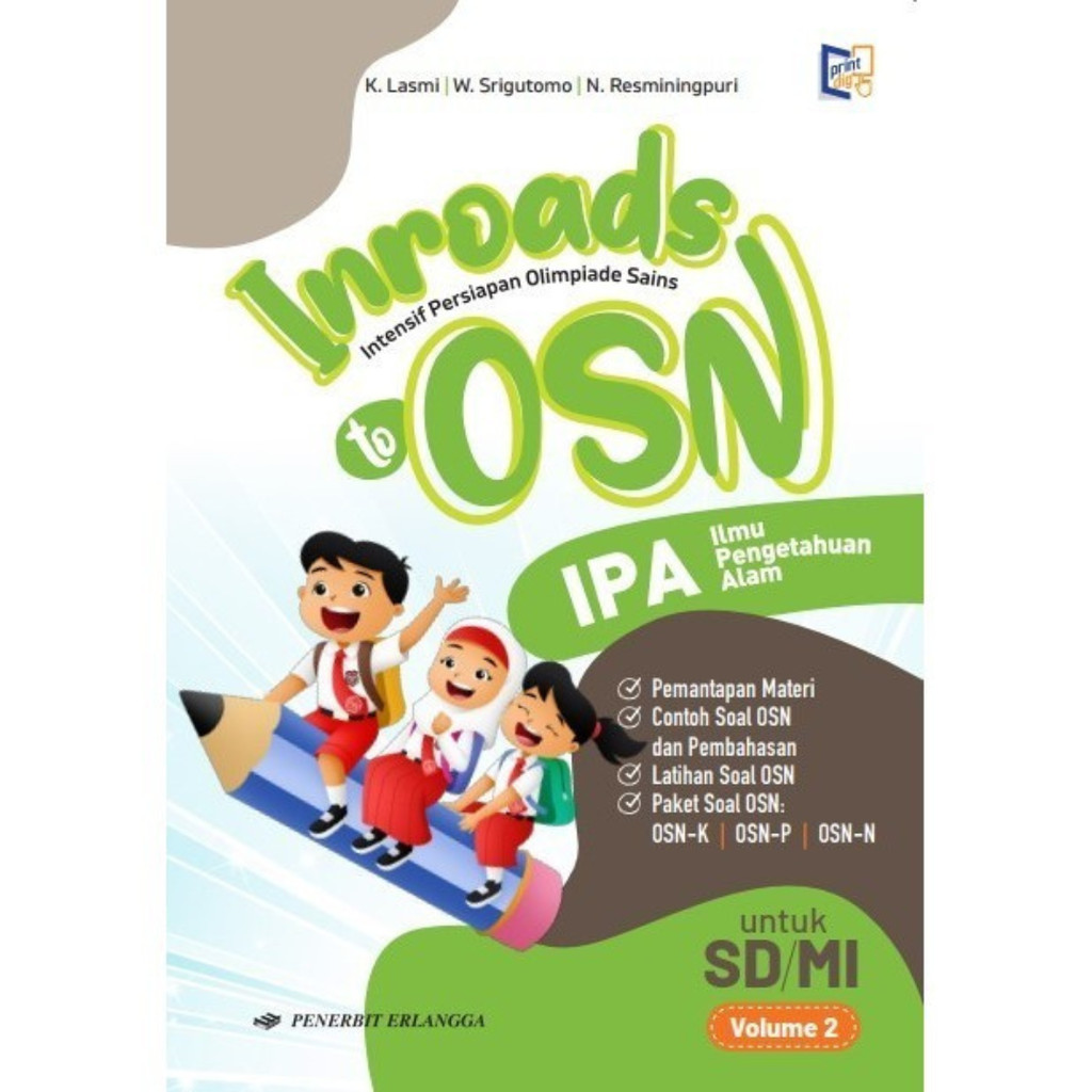 Jual INROADS TO OSN IPA SD/MI VOL.2 (Penerbit Erlangga) | Shopee Indonesia