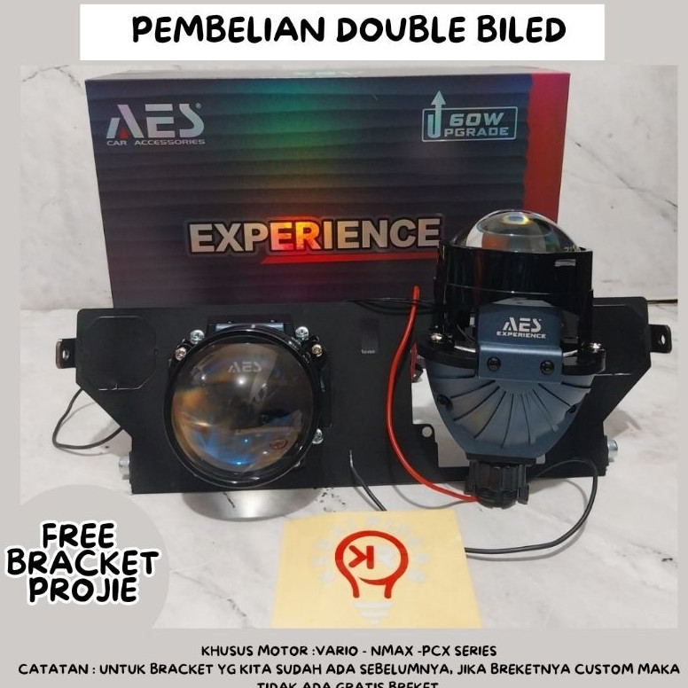 Jual Projie projector Biled AES Turbo SE Experience 2.5inch 60 Watt ...