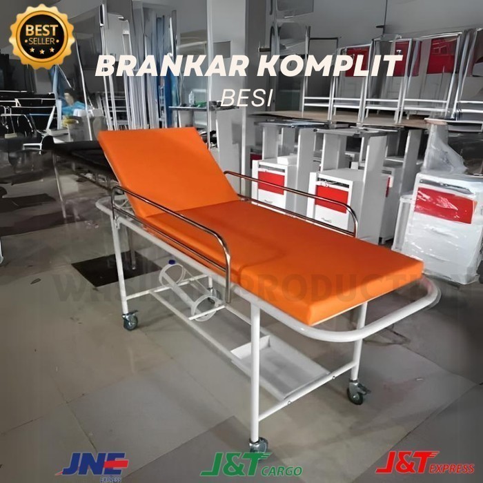 Jual BRANKAR DORONG PASIEN UGD KOMPLIT BESI DAN STAINLESS - B. KOMPLIT ...