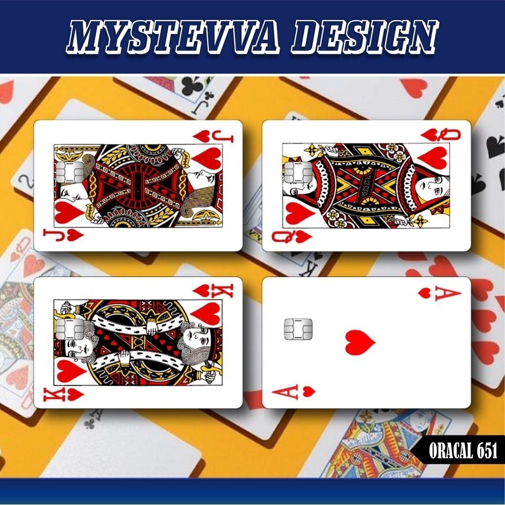 Jual Stiker Atm Kartu Remi Skin card Sticker Kartu Atm Bca Bri Mandiri ...