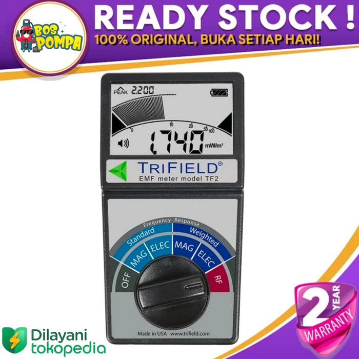 Jual Trifield EMF Gauss Meter TF2 The 100XE Legend Renewed AC Magnetic ...