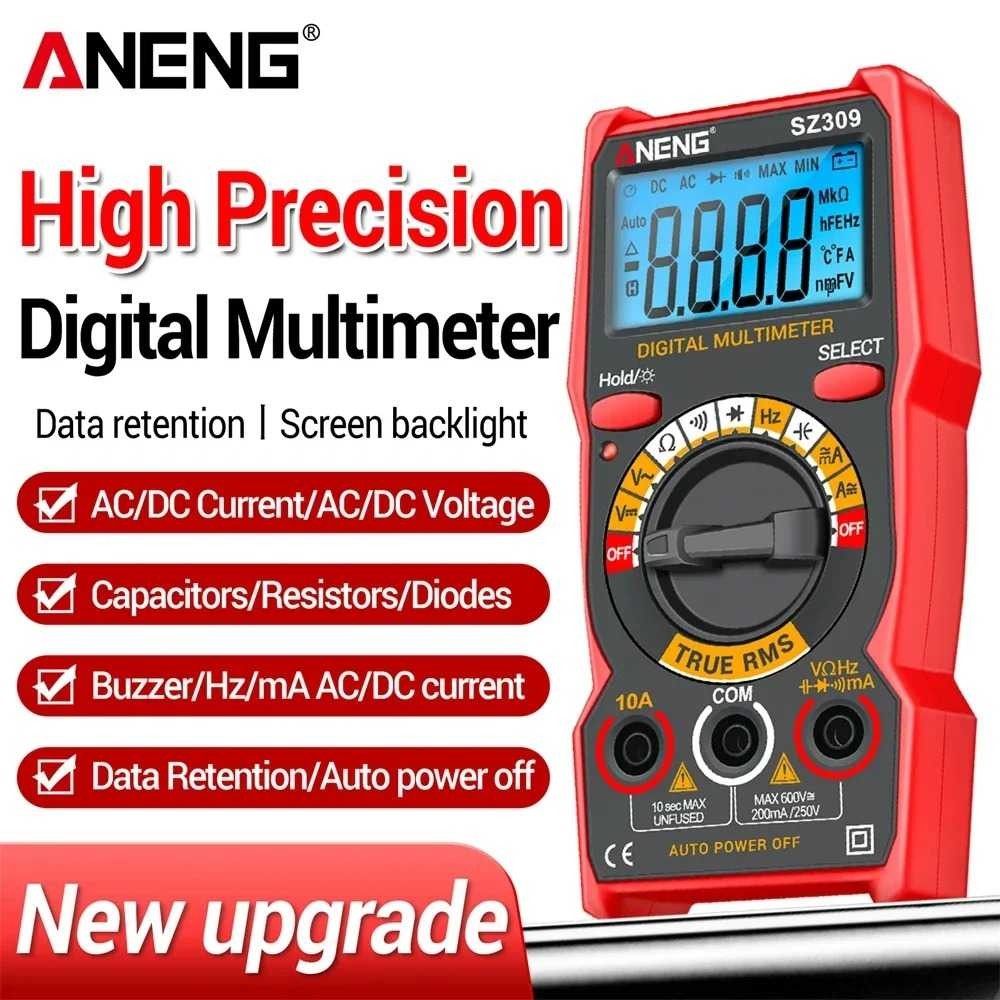 Jual ANENG Digital Multimeter Portable Voltage Tester LCD Backlit ...