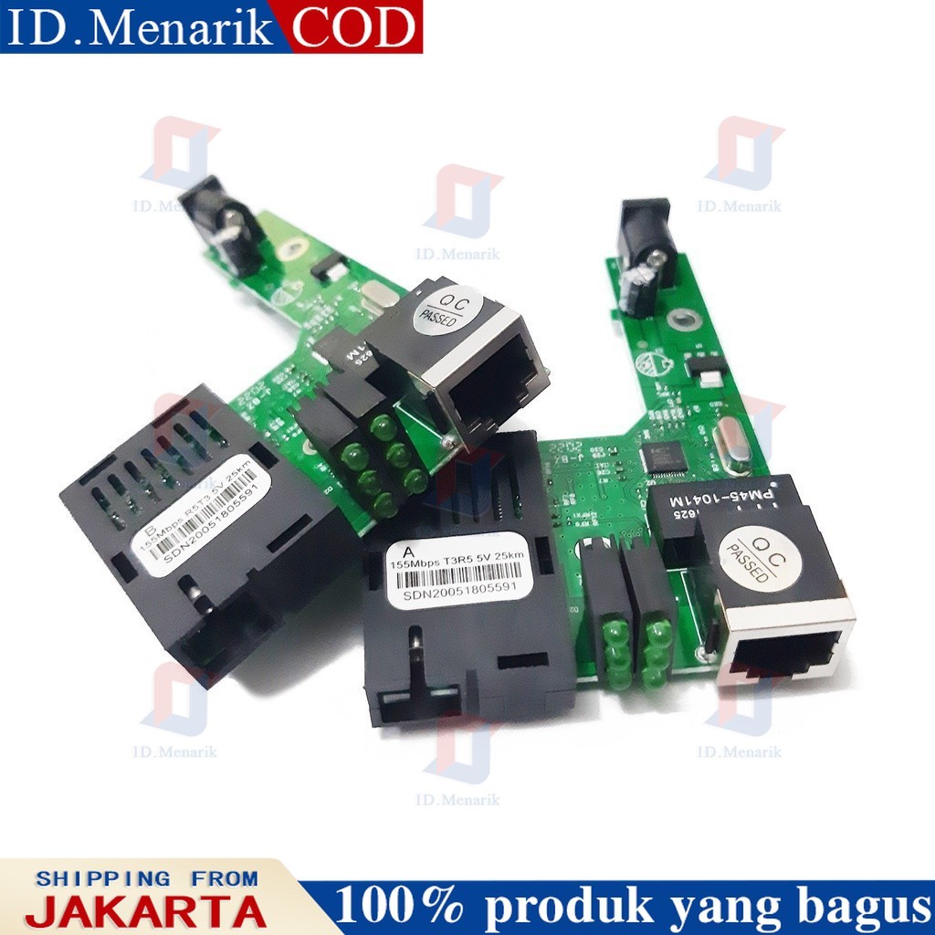 Jual 10/100M PCB Board NetLINK HTB-3100 A+B Fiber Optic Optical Media ...