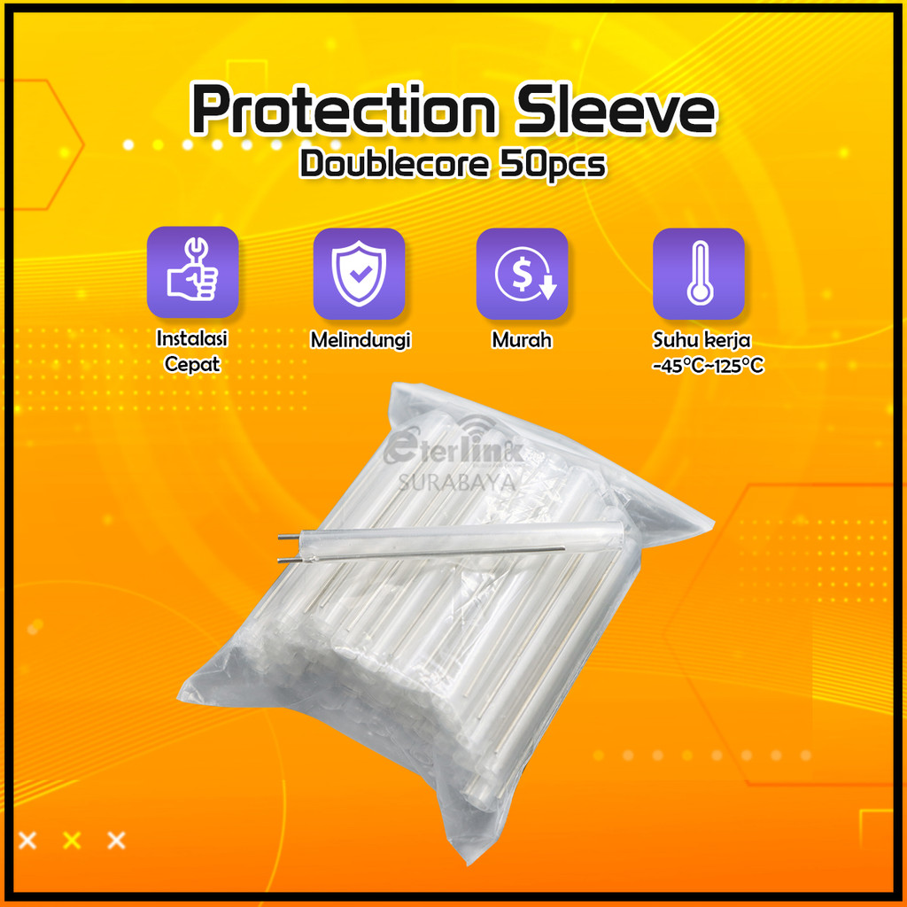 Jual [[ TERLARIS ]]1 Pack 50pcs Protection Sleeve Besar 2 Kawat ...