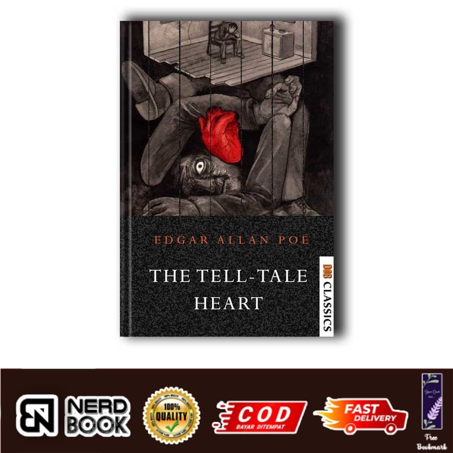 Jual The Tell-Tale Heart: Short Story by Edgar Allan Poe (English ...