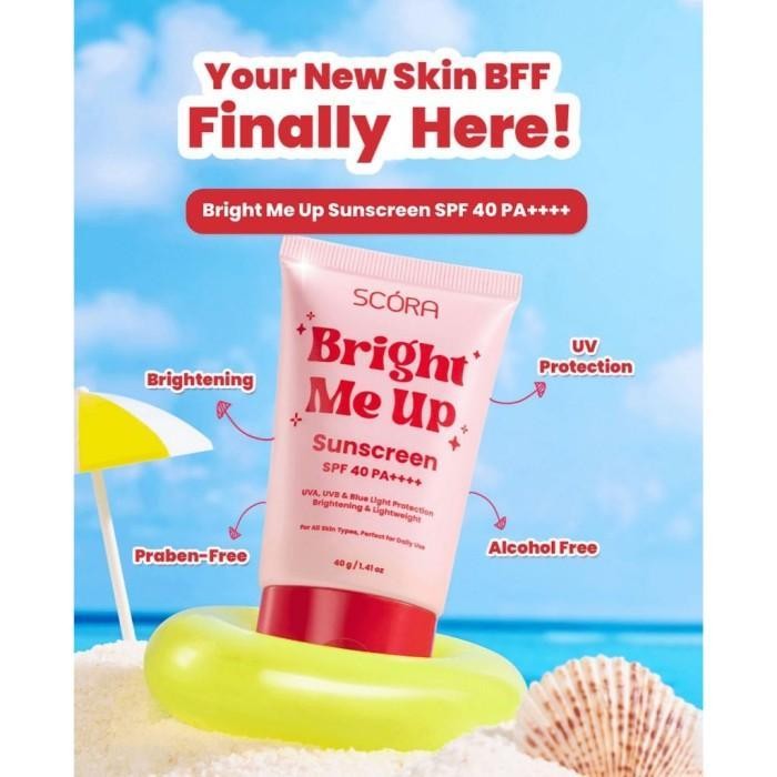 Jual SCORA Bright Me Up sunscreen 40ml | Shopee Indonesia