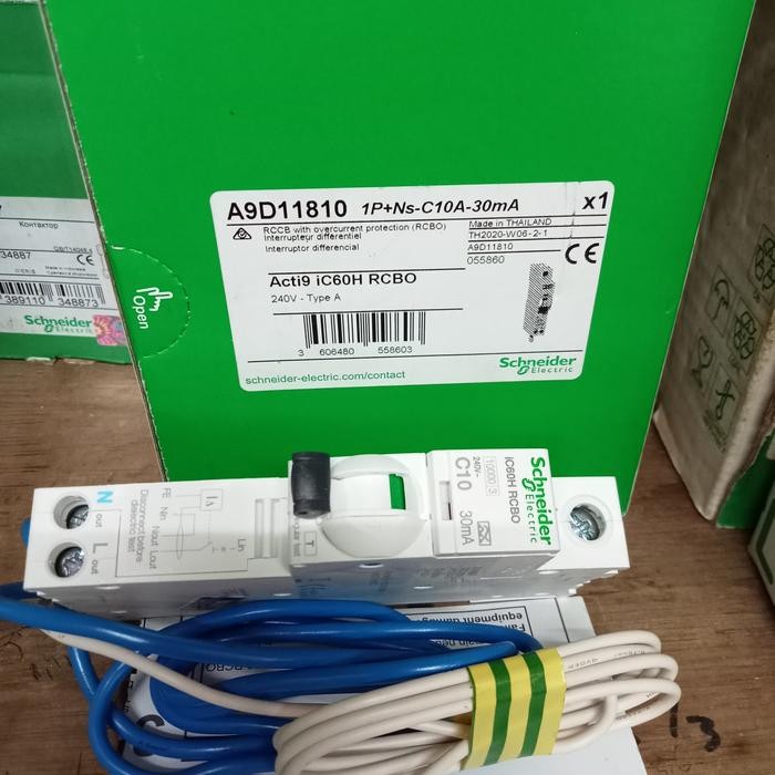Jual RCBO SCHNEIDER ACTI9 IC60H 1P+Ns C10A 30mA A9D11810 | Shopee Indonesia