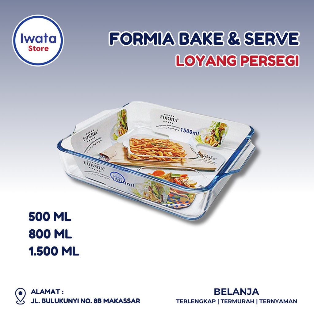 Jual Formia Loyang Kaca persegi Bake & Serve Square Dish / Oven Save ...