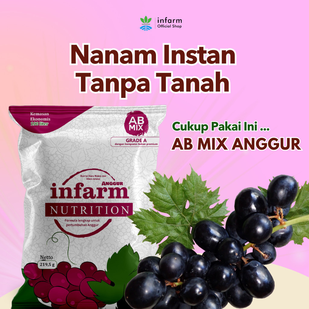 Jual INFARM - Nutrisi AB Mix Anggur 100 Liter Pupuk Konvensional Tanah ...