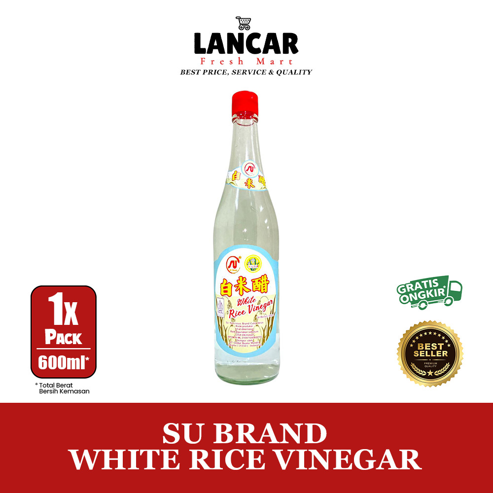 Jual SU BRAND WHITE RICE VINEGAR 600ML | Shopee Indonesia