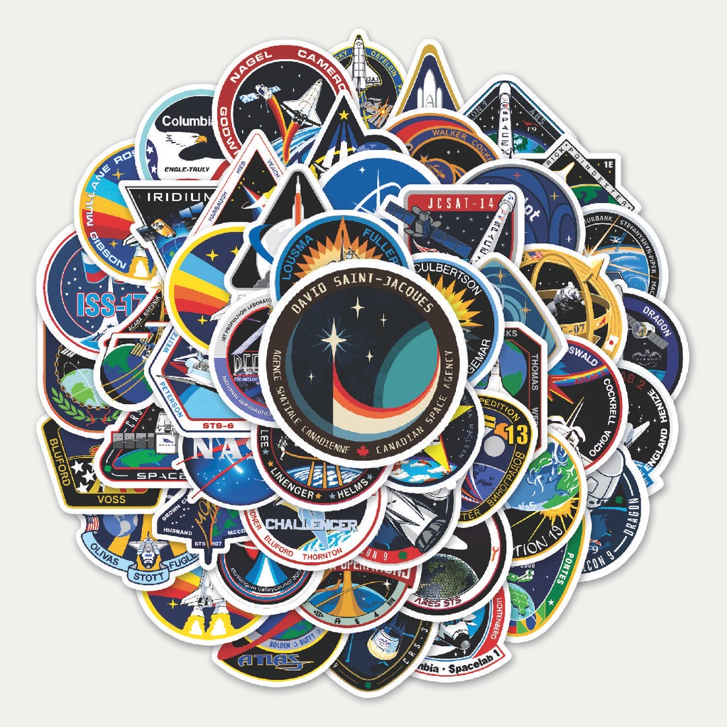 Jual Sticker Pack Stiker Space Mission Series [Misi Luar Angkasa ...