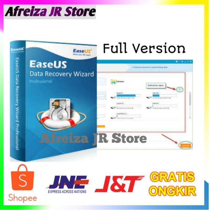 Jual easeus data recovery wizard Technician pro Sofware recovery ...