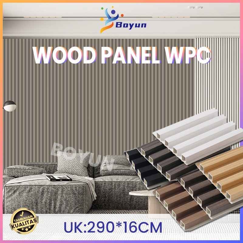 Jual 2.9METER x 16 CM Wood Panel WPC / Woodpanel Wallpanel Kisi Kisi ...