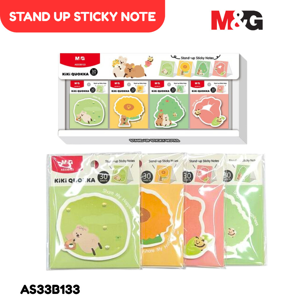 Jual Sticky Notes M&G Kiki Quokka Theme #AS33B133 Memo Notes 30 Lembar ...