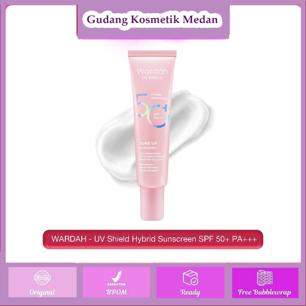 Jual WARDAH - UV SHIELD TONE UP SUNSCREEN SPF 50+ PA+++ ( 30 ml ...
