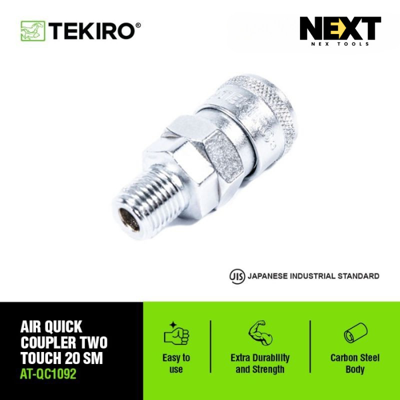 Jual TEKIRO AIR QUICK COUPLER TWO TOUCH SM / COUPLER ANGIN DUA LANGKAH ...