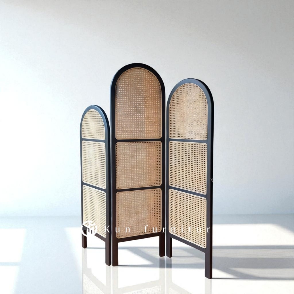 Jual Sketsel Partisi Ruangan Kayu Jati Kombinasi Rotan – Penyekat ...