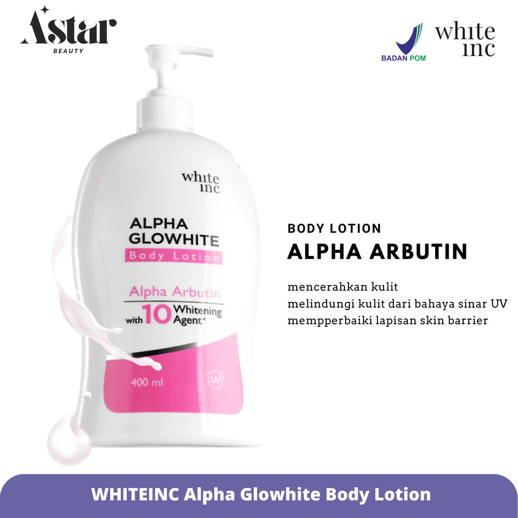 Jual [400ml] WHITE INC WHITEINC Alpha Glow White Body Lotion Whitening ...