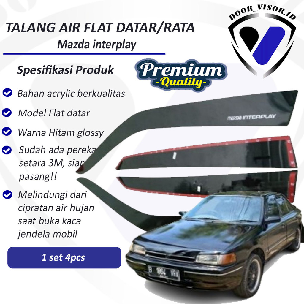 Jual talang air mobil Mazda interplay premium quality 4pintu | Shopee ...