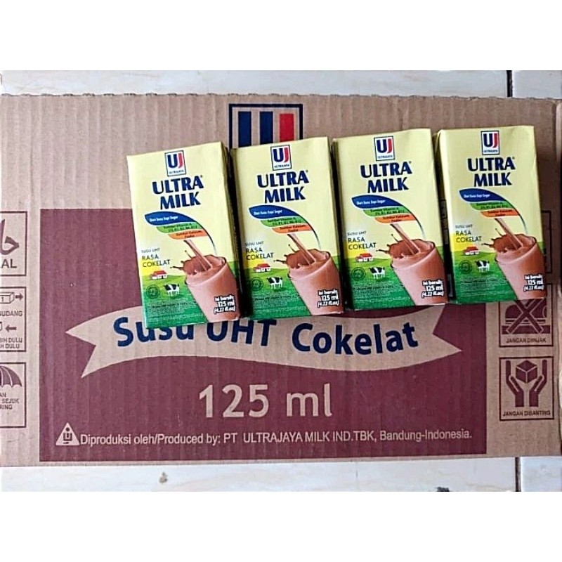 Jual Susu Ultra 125ml COKLAT 1 dus isi 40 | Shopee Indonesia