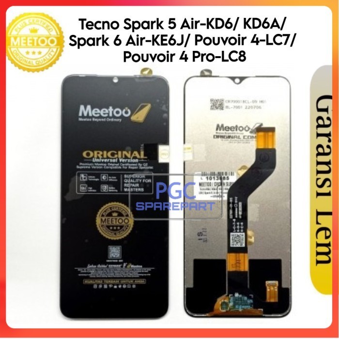 Jual LCD Touchscreen Fullset Tecno Spark 5 Air / 6 Air / Pouvoir 4 / 4 ...
