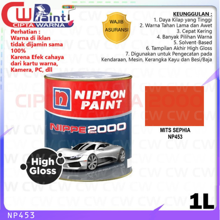 Jual Cat Kendaraan Nippe 2000 NC Duco Minyak Besi Kayu Mits Sephia ...