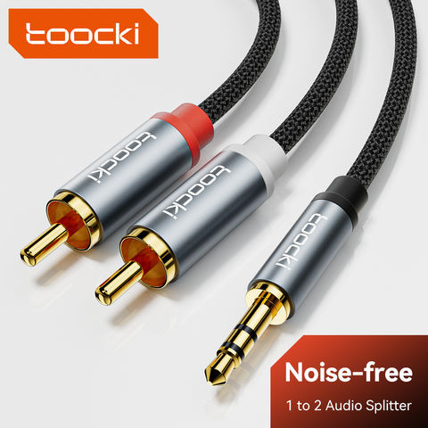 Jual Toocki Kabel Audio Jack 3.5mm to Dual RCA Splitter Stereo Noise Free - TYPX4-MD - AH ...