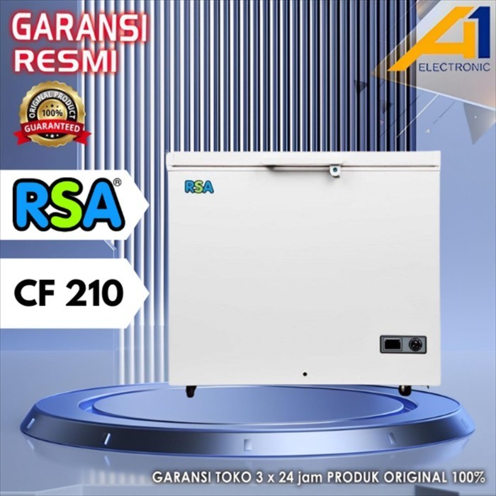 Jual CHEST FREEZER RSA CF210 / CF 210 , FREEZER BOX 199 LITER | Shopee ...