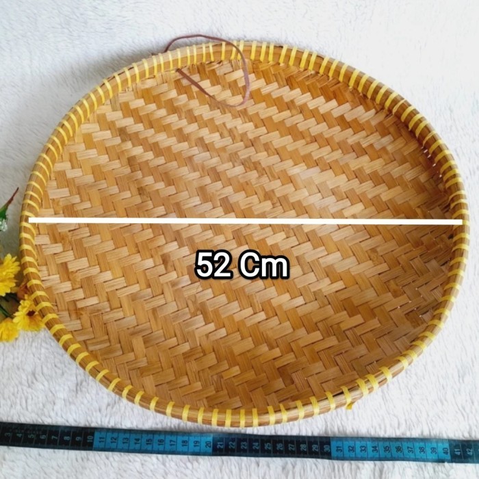 Jual Tampah Bambu Sedang 52 Cm/ Tampah Tumpeng/ Tampah Kue Rapih dan ...