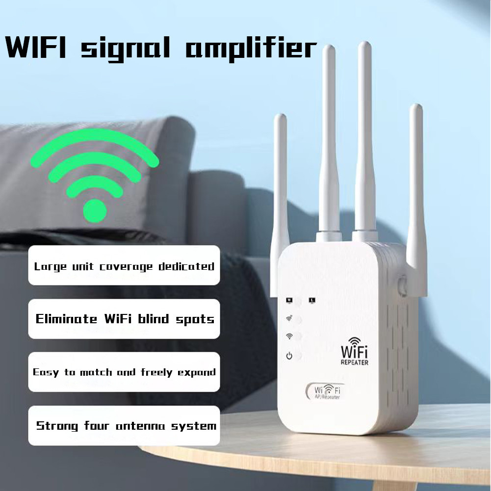 Jual Wifi Range Extender 300M WIFI Repeater Router Repeater Sinyal Amplifier Wireless 1200M-ALY ...