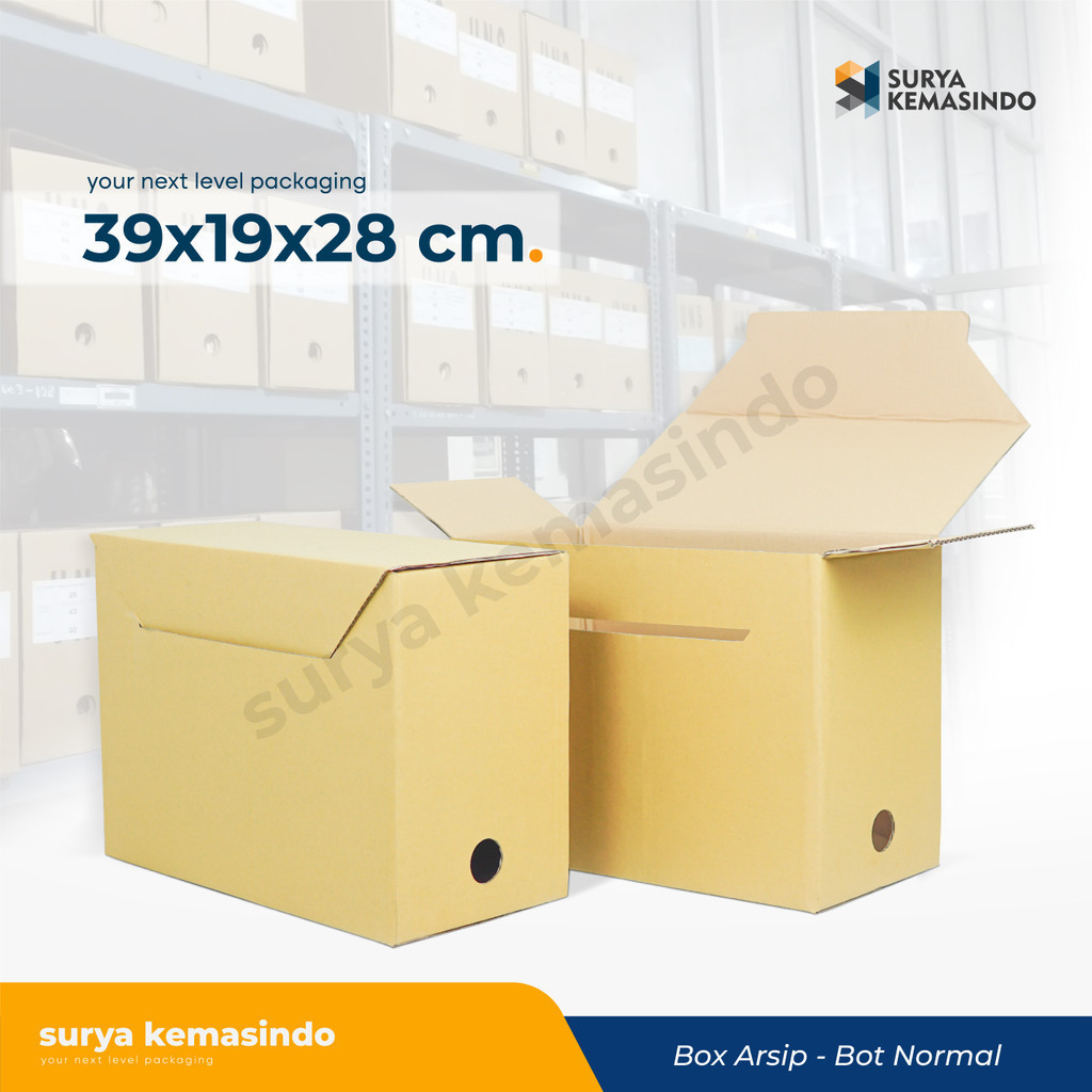 Jual Box File 38x19x28 cm (slip+lakband) KardusFile/Filebox/FileBesar ...