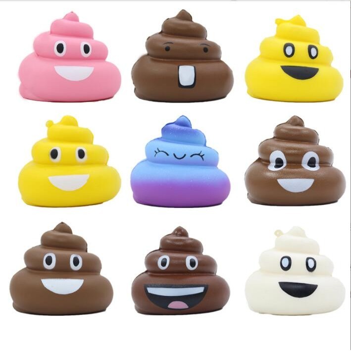 Jual paint squishy Colorful Poo Squishy Slow Rising Kawaii Soft Squeeze ...