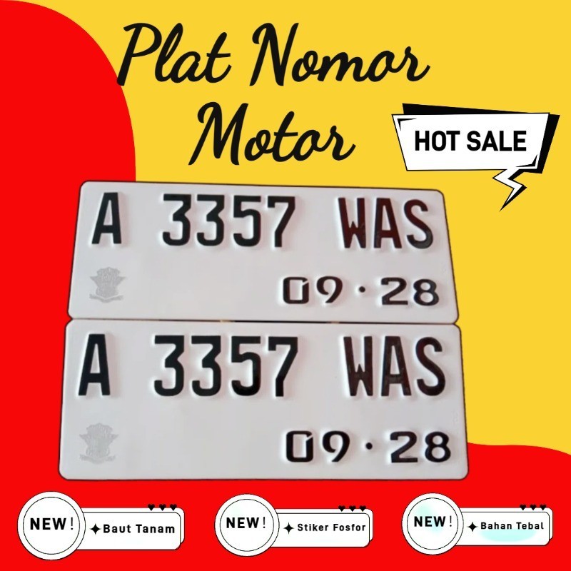Jual plat nomor motor font terbaru | Shopee Indonesia