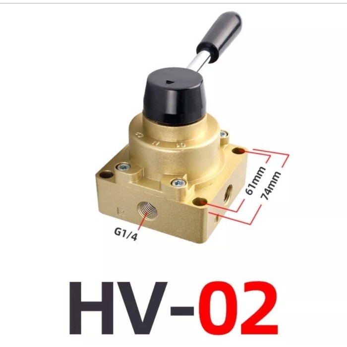 Jual AC99 HV-02 Pneumatic Mechanical Hand Rotary Valve Switch Type HV ...