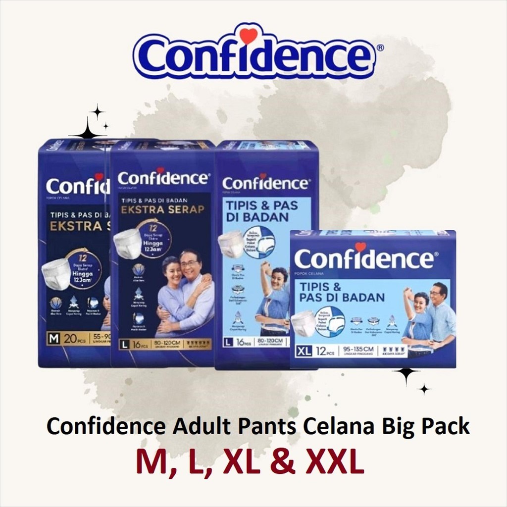 Jual Confidence Adult Pants Celana Big Pack M20 L16 XL16 XXL16 | Shopee ...