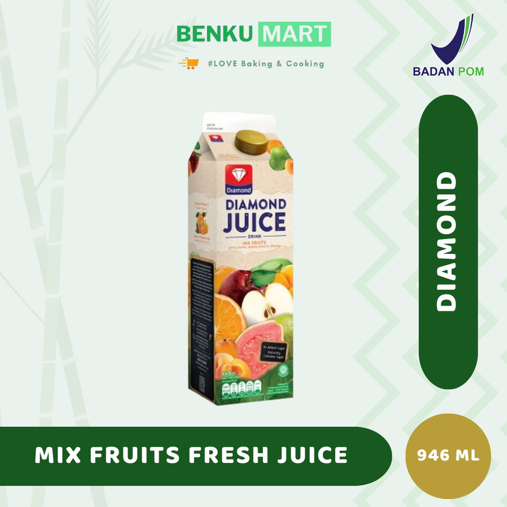 Jual DIAMOND JUICE MIX FRUITS UNSWEET 946 ML - Jus Buah Campuran ...