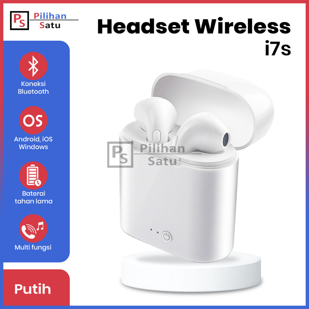 Jual [BISA ] TERBARU!!! Headset Bluetooth TWS i7S Wireless Earphone ...