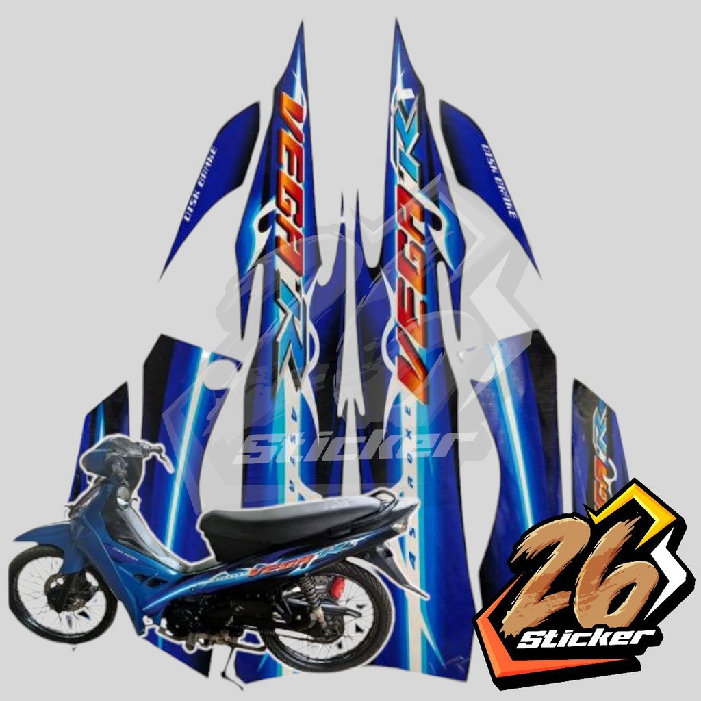 Jual STICKER STIKER POLET LIS STRIPING MOTOR FULL BODY YAMAHA VEGA R ...