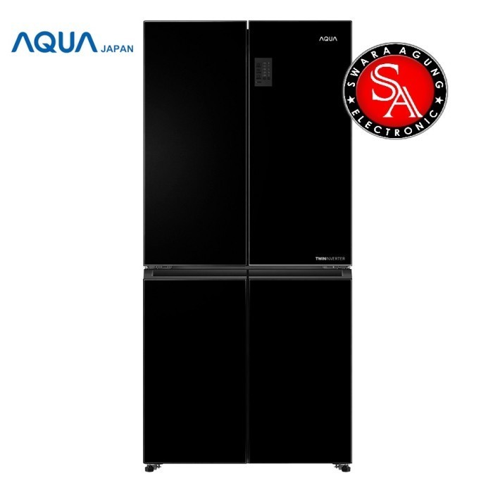 Jual Kulkas 4 Pintu 456 Liter AQUA Type : AQR-TTD546RGB - Black Glass ...