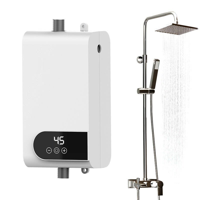 Jual ,5500W Electric Water Heater Digital Display Instant Flow Heater Tankless Shower Water Fast ...