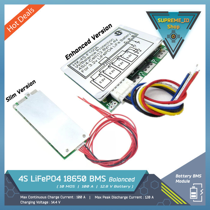 Jual DP99 4S Baterai Lithium Iron Phosphate LiFePO4 BMS Balanced Charger | 100A - v. Slim ...
