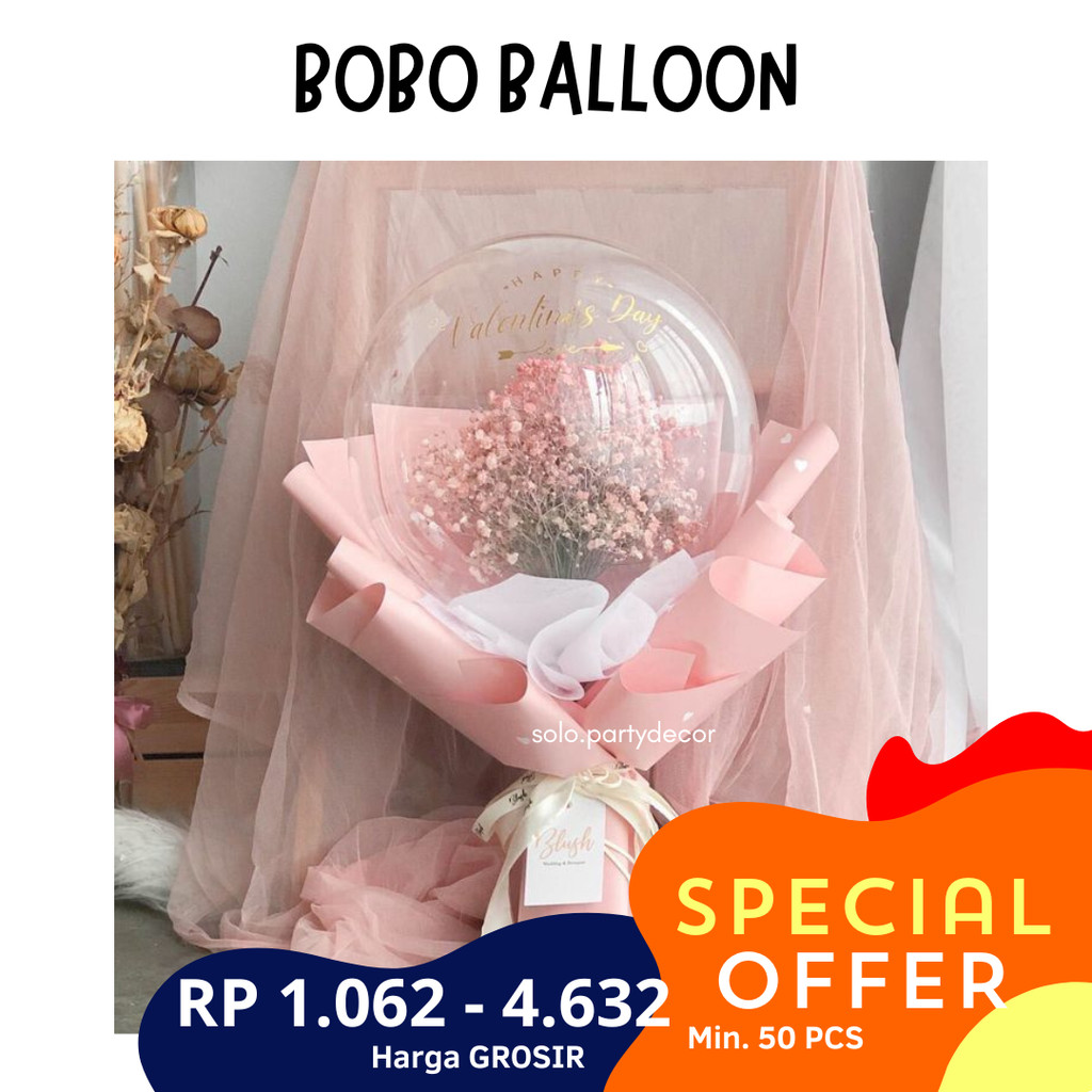 Jual BOBO BALON PVC 5/10/12/18/20/22/24/36 INCH(BALON SAJA) POLOS ...