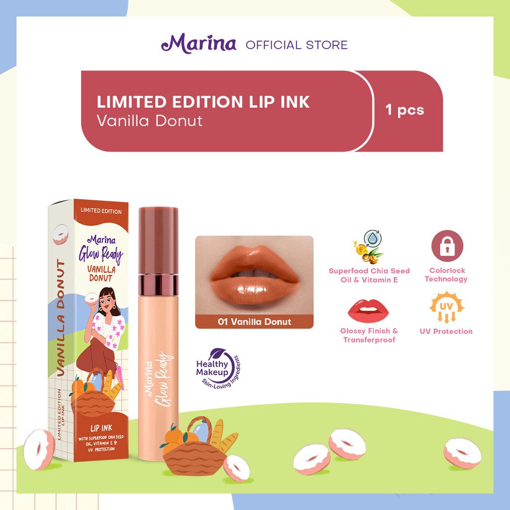 Jual Marina Glow Ready Limited Edition Lip Ink 4ml - Exp Date : 02.2027 ...