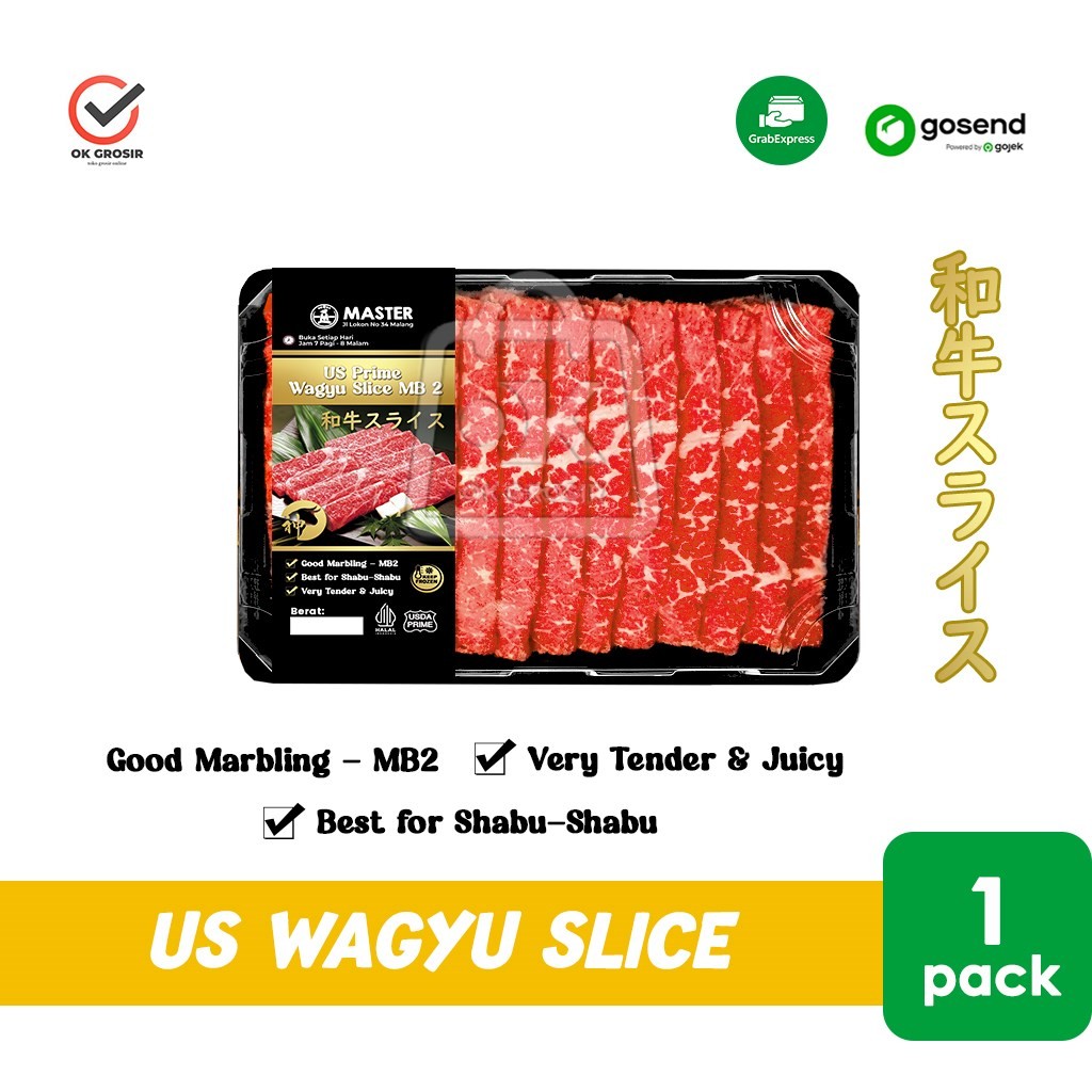 Jual Wagyu Slice US PRIME MB2 Beef Daging Sapi Tender Juicy Mirip MB2 ...