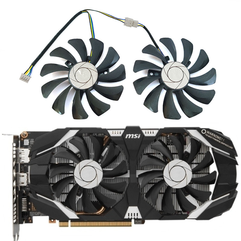 Jual NEW 2PCS 85MM 4PIN HA9010H12F-Z GTX 1060 GPU Fan，For MSI GTX 1060 ...