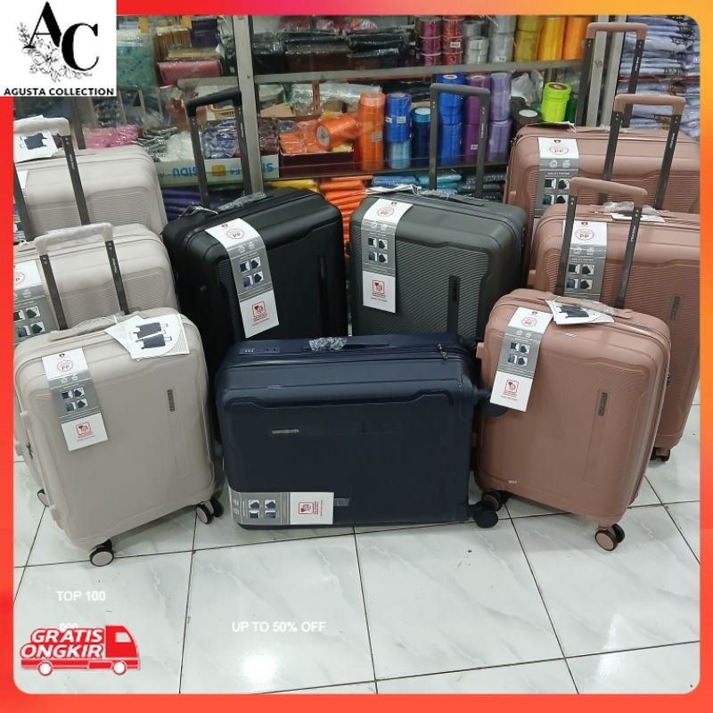 Jual Koper Terkini / Koper Premium merk SWISS POLO Type 98017-14 Ukuran 20, 24 dan 28 inci bahan ...